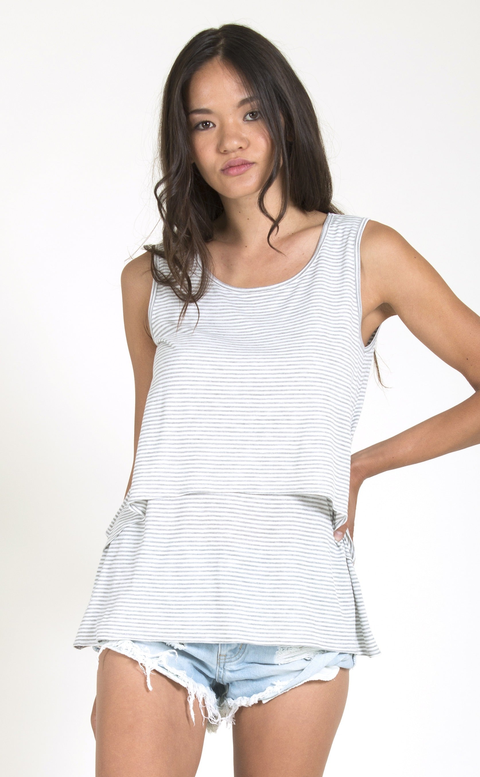 Double Flutter Tank – Laila Jayde